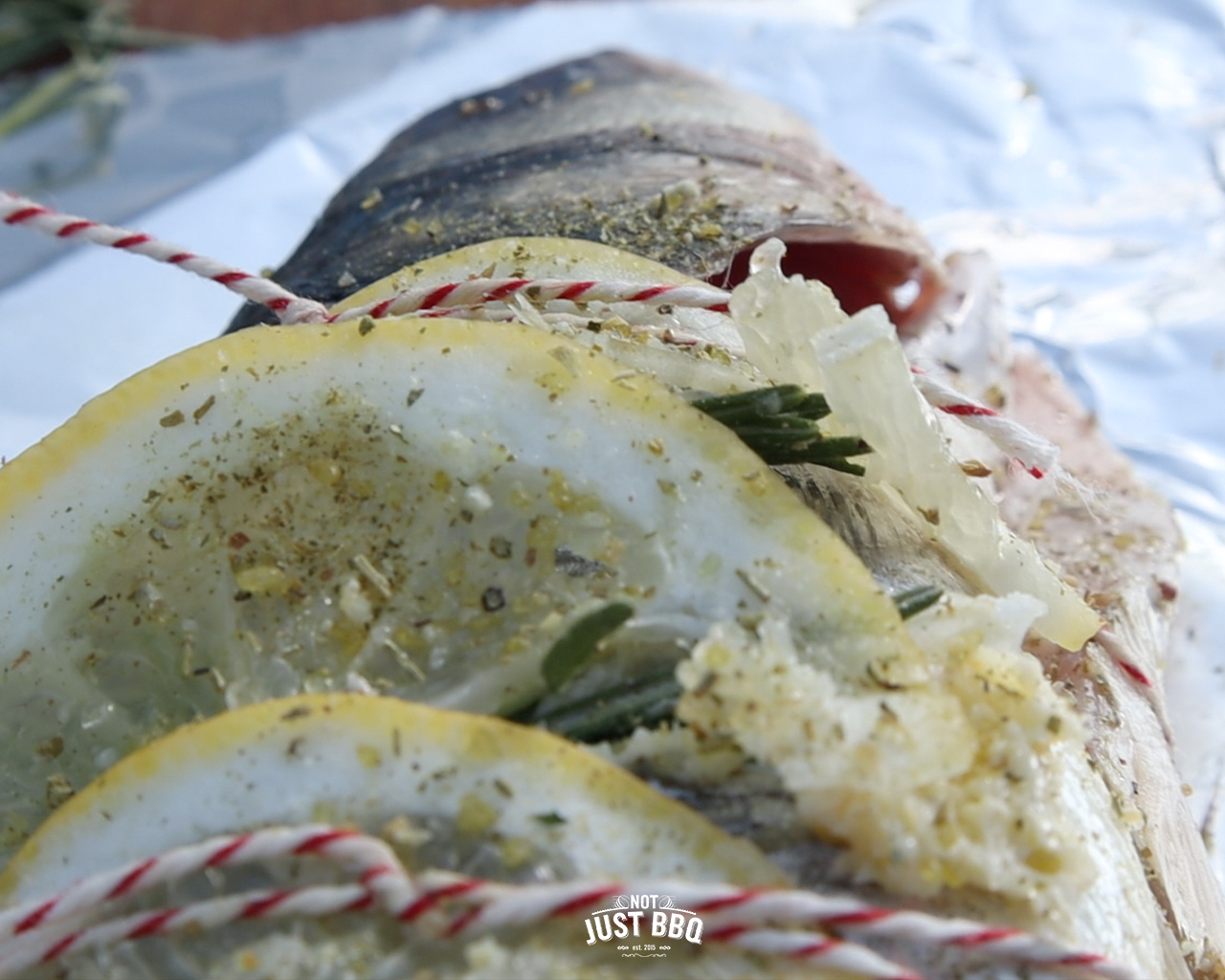 Grilled sea bass from the barbecue | Not Just BBQ