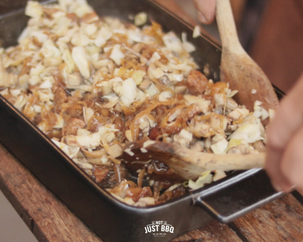 Hunters stew with bacon, sausage and pork. | Not Just BBQ